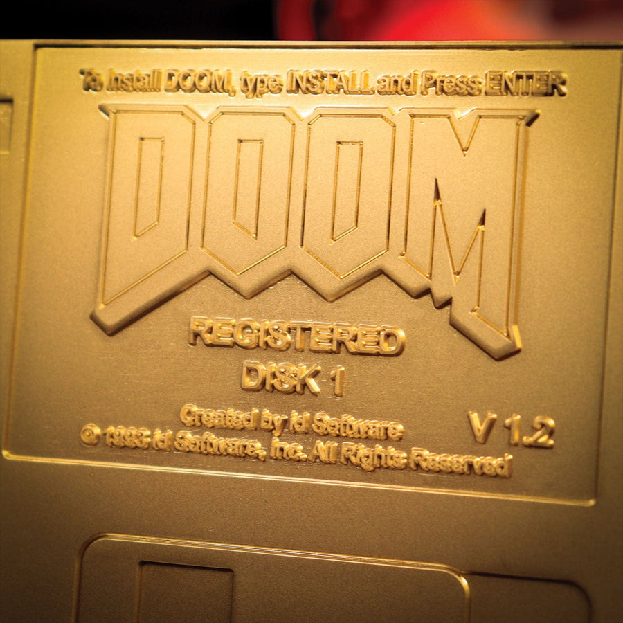 DOOM: Floppy Disk - Limited Edition Imitation Gold Plated Replica ...