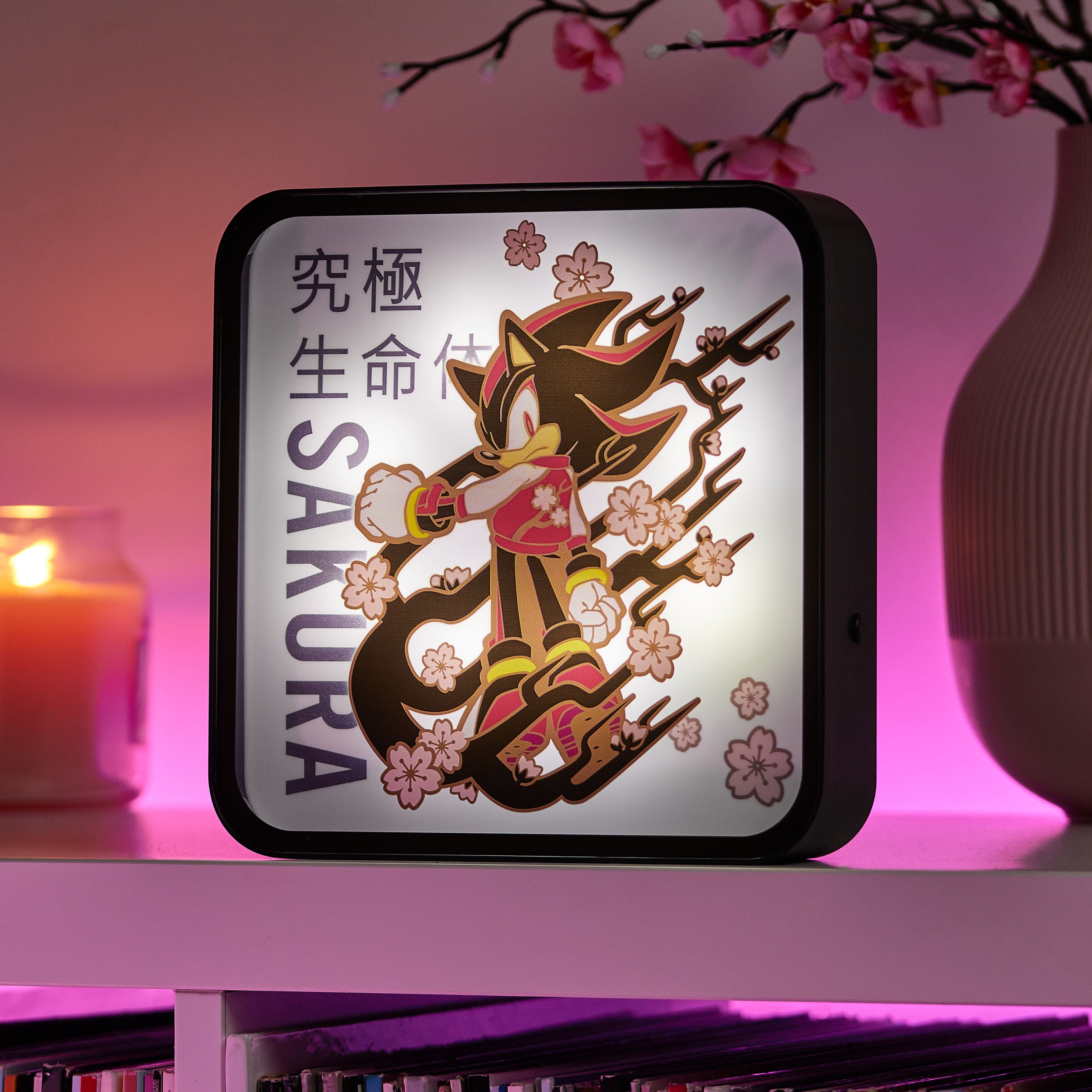 Sonic the Hedgehog ‘Sakura - Shadow the Hedgehog’ Acrylic Desk Lamp ...