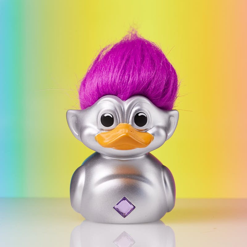 Trolls: Silver Troll (Silver with Purple Hair) TUBBZ (First Edition)