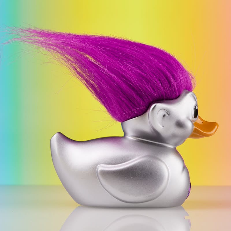 Trolls: Silver Troll (Silver with Purple Hair) TUBBZ (First Edition)