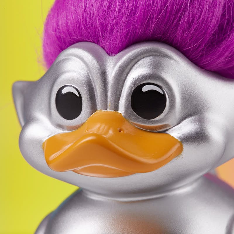 Trolls: Silver Troll (Silver with Purple Hair) TUBBZ (First Edition)