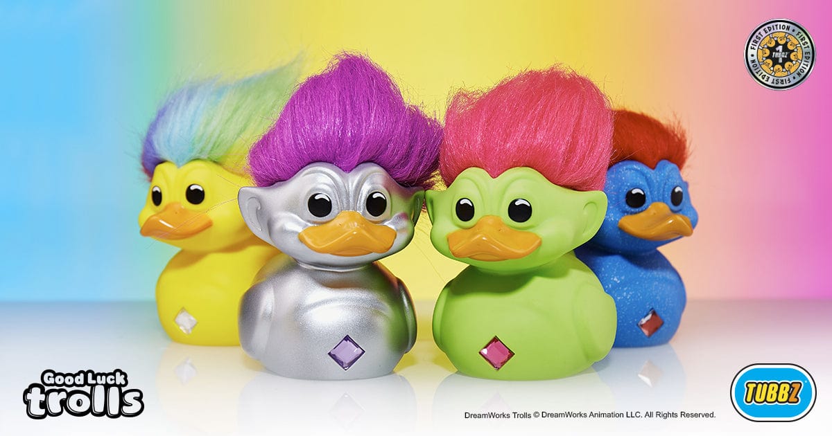 Trolls: Silver Troll (Silver with Purple Hair) TUBBZ (First Edition ...