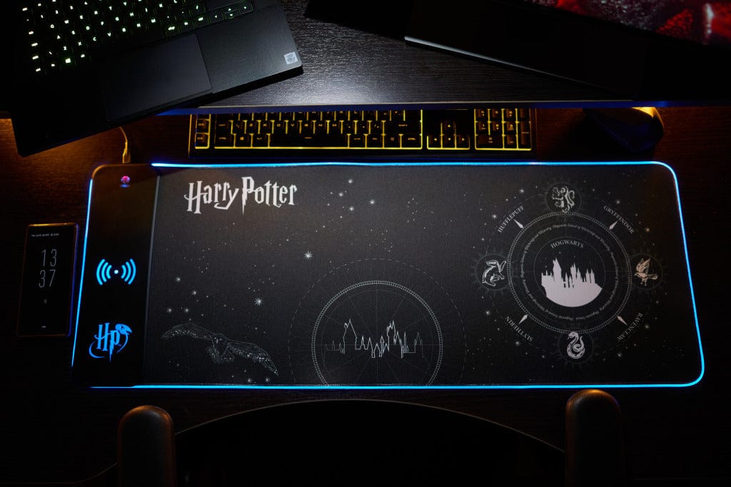 Harry Potter XXL Gaming Mousepad | Wireless Charging & RGB Lighting ...
