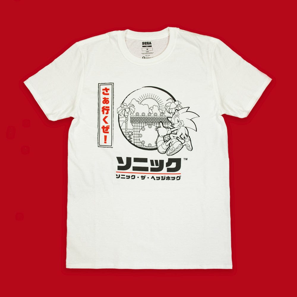 Official Modern Sonic the Hedgehog Japanese Style White T-Shirts – Just ...